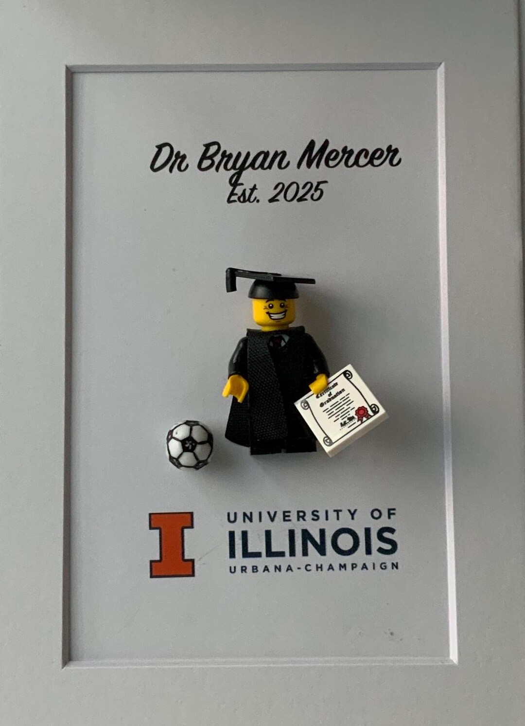Personalized Graduation Minifigure Photo Frame: Custom Accessories - Etsy