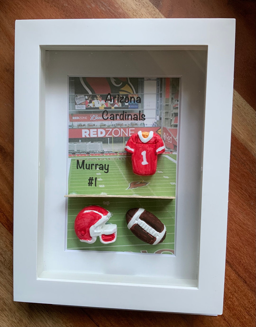 Personalized Football Shadow Box Frame - Etsy