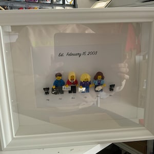 Personalised Mini Me Minifigure Frame. Suitable for up to 6 Figures. - Etsy
