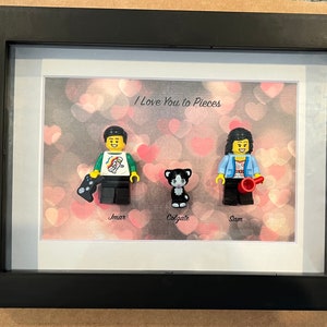 Personalized Mini Me Minifigure Frame. Max 5 Figures. Last Day for Xmas ...