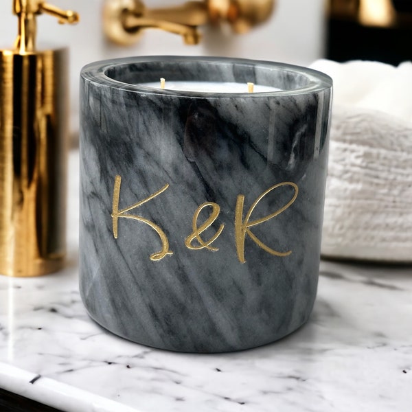 Monogram Candle - Etsy