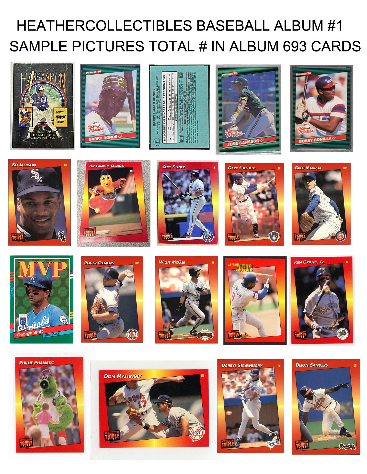 Take Me Out to the Ball Game,lot of 693 Baseball Cards, Vintage ...
