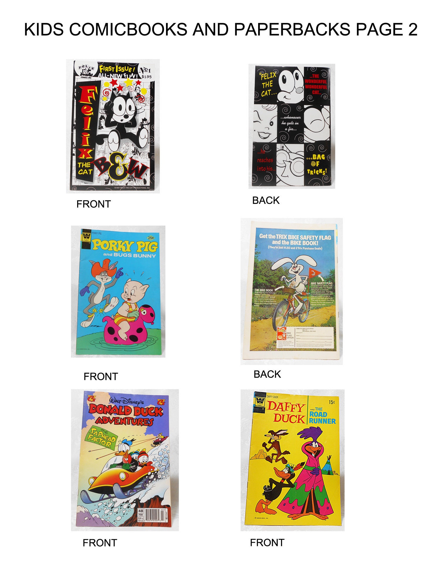 Kids Vintage Comic Books and Paperbackscomic Book Collectors - Etsy
