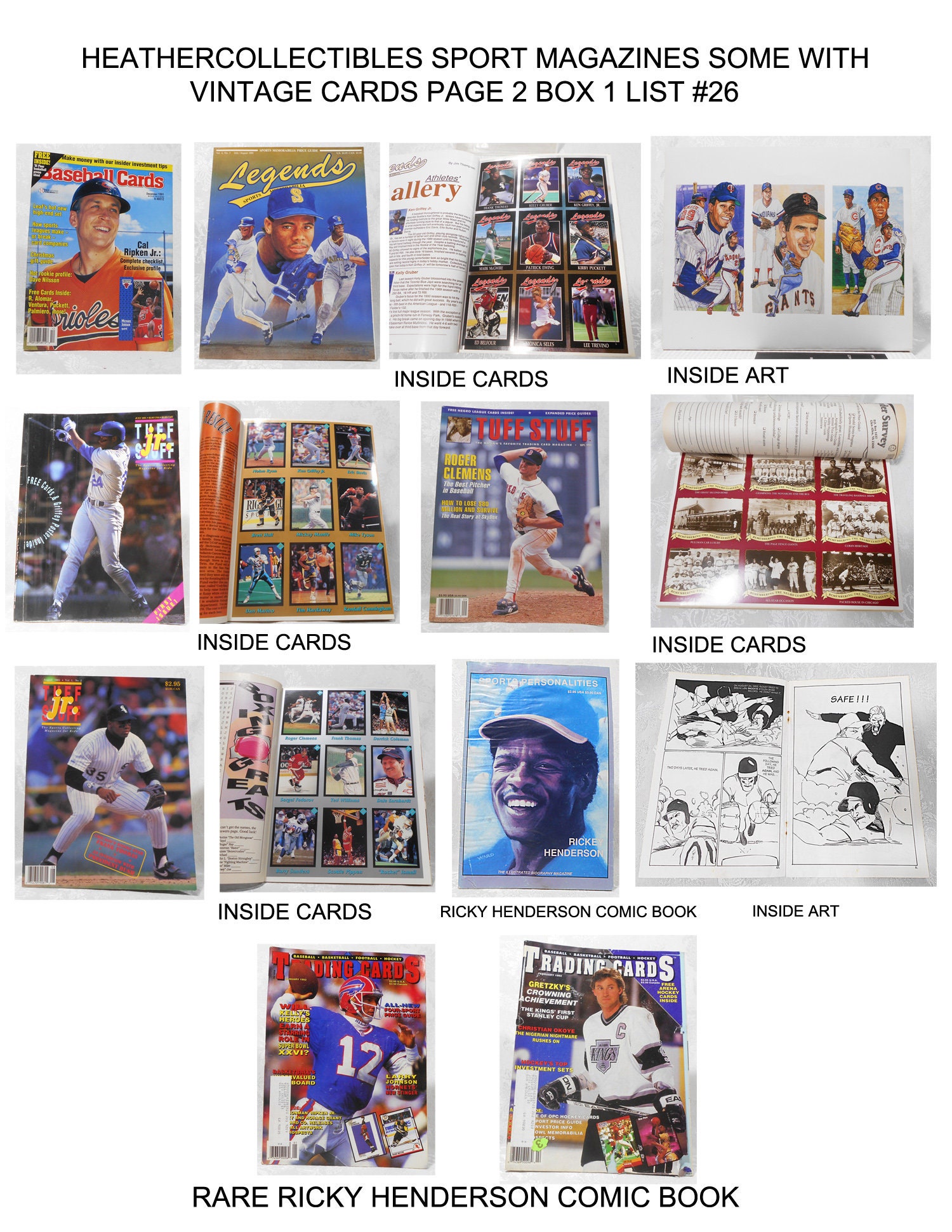 Vintage Collector Sport Magazines Box 1 ,lot of 26,fun Party Gifts ...