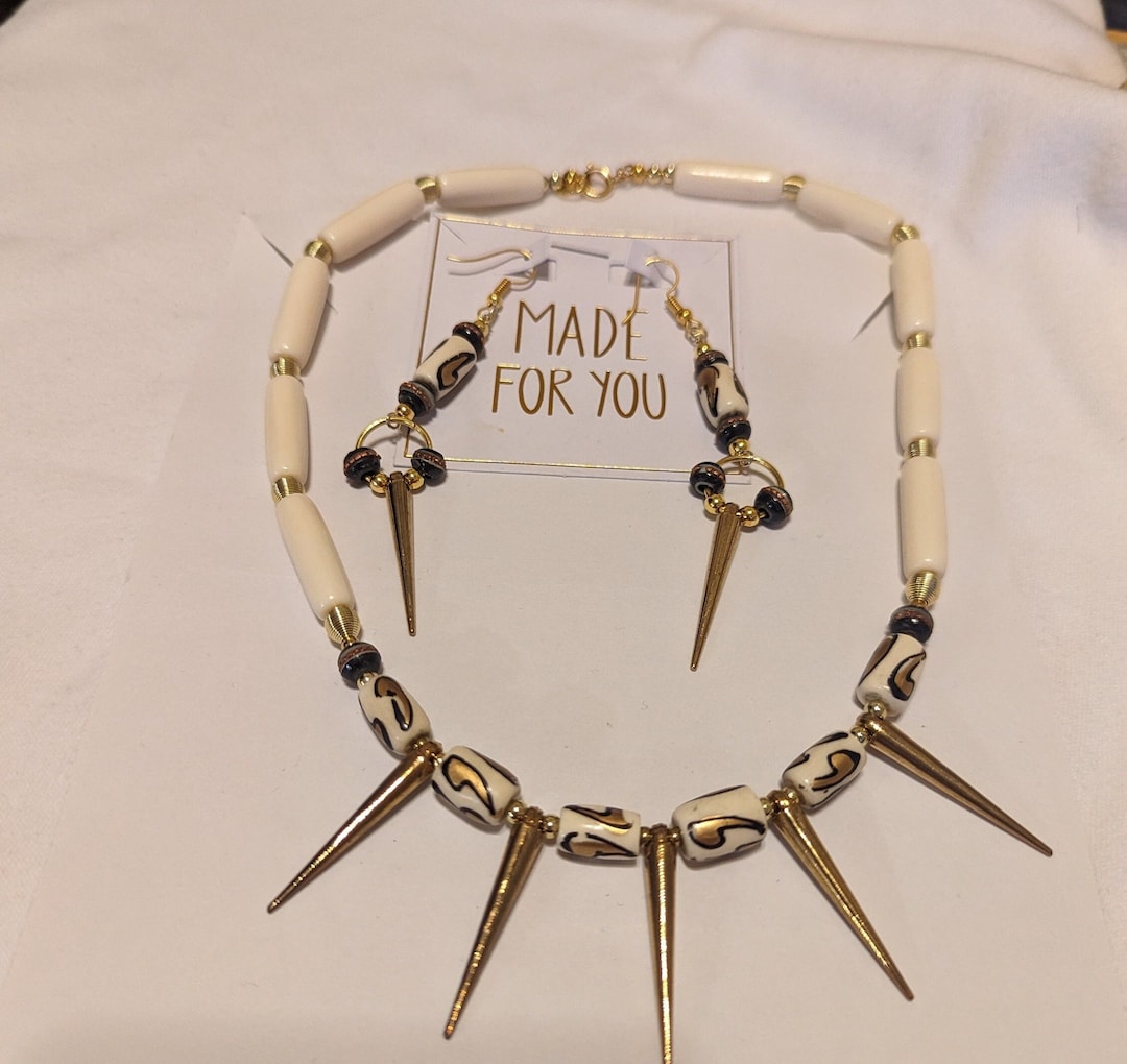 Spiked Bone Choker Set - Etsy