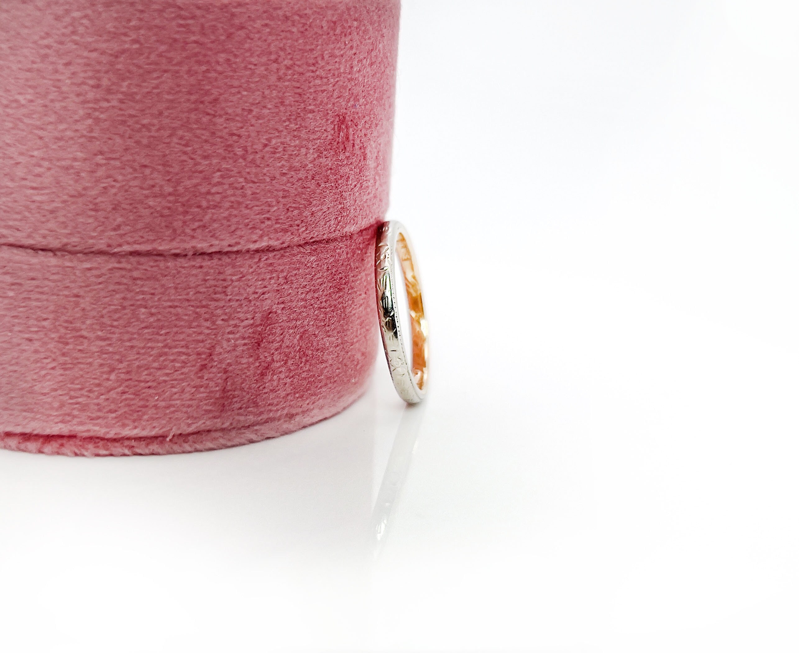 JR Wood Two Tone Eternity Ring, r.j to M.v, 14K, Size 8 - Etsy