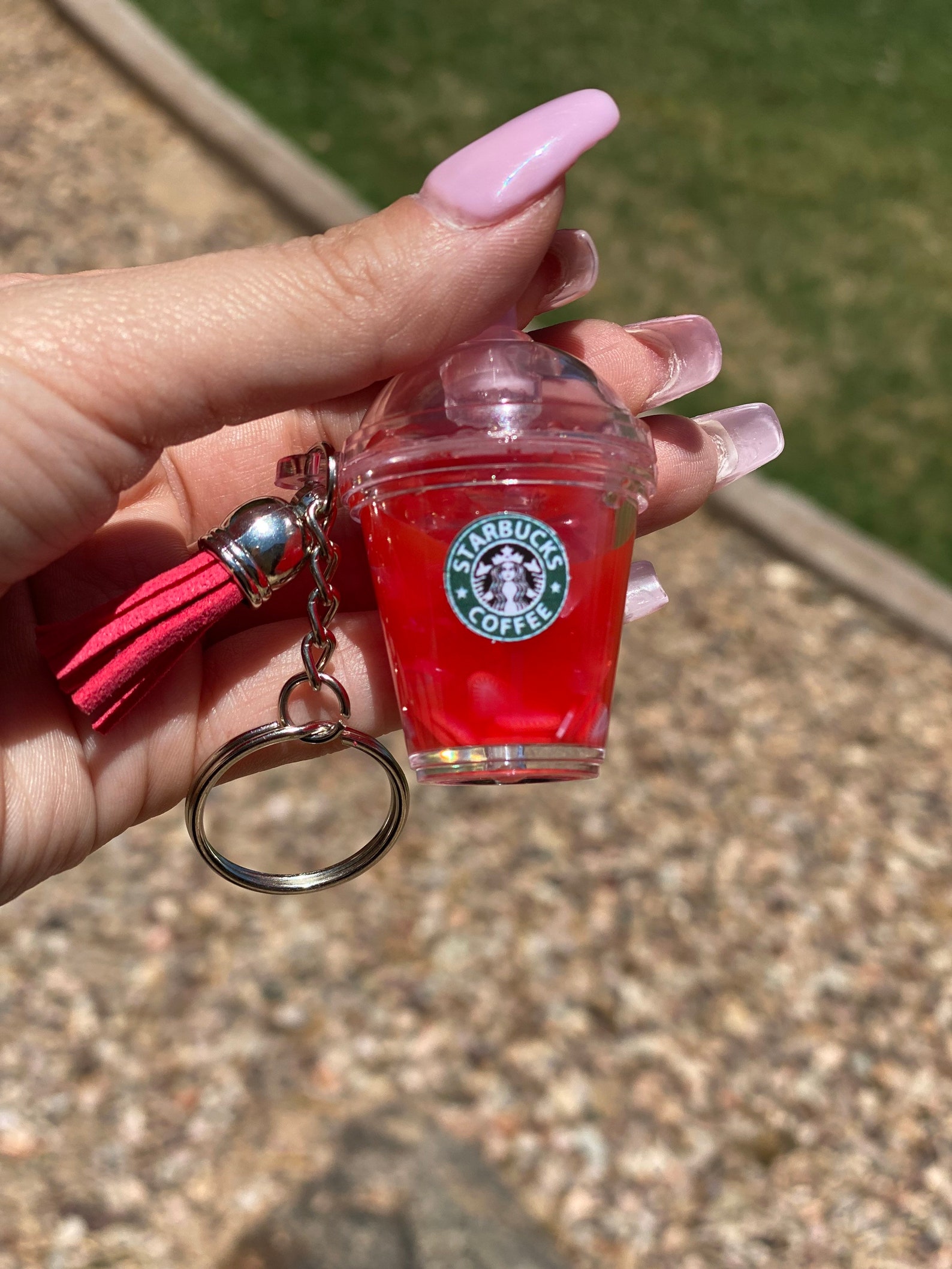 Mini Coffee Keychain //inspired Drink Keychain// Pink Drink - Etsy Canada