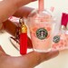 Mini Coffee Keychain //inspired Drink Keychain// Pink Drink - Etsy Canada