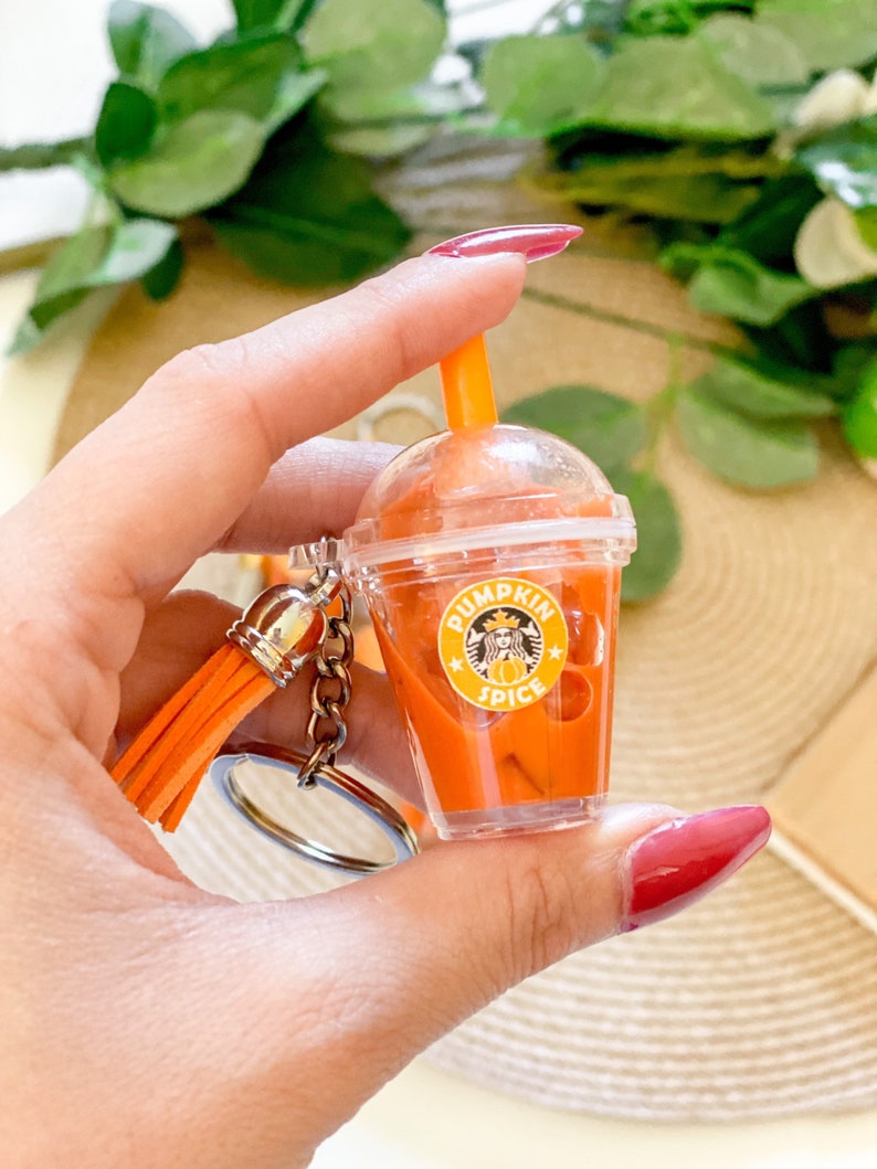 Mini Coffee Keychain //inspired Drink Keychain// Pink Drink - Etsy Canada