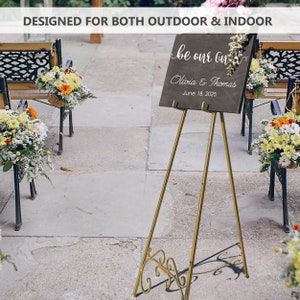 Metal Wedding Sign Easel: Adjustable Height Floor Stand - Etsy