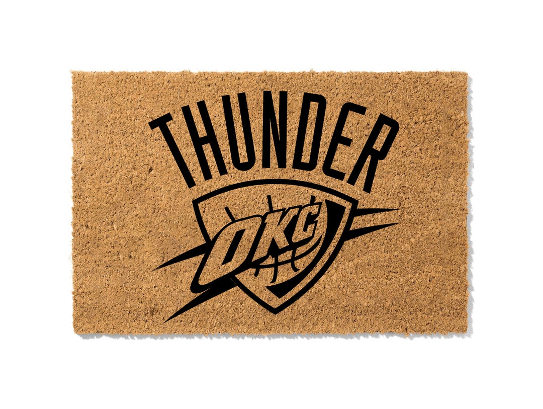 Oklahoma City Thunder, OKC Thunder Door Mat , Oklahoma Door Mat ...