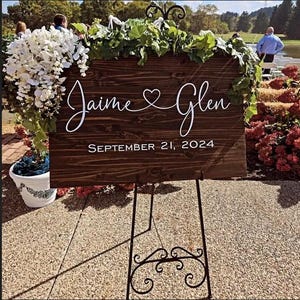 Metal Wedding Sign Easel: Adjustable Height Floor Stand - Etsy