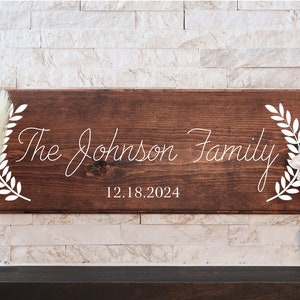 Wood Sign for Home Custom Living Room Décor Wood Signs Personalized ...