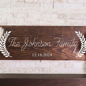 Wood Sign for Home Custom Living Room Décor Wood Signs Personalized ...