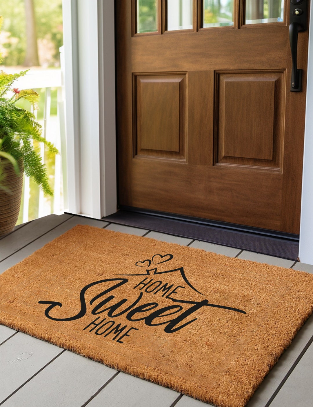 Home Sweet Home Mat Indoor or Outdoor Mat Customize Door Mat ...