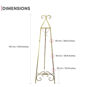 Metal Wedding Sign Easel: Adjustable Height Floor Stand - Etsy