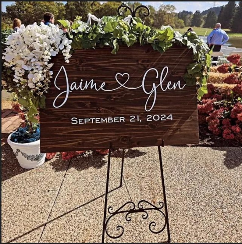 Metal Wedding Easel: 57.8" Event Sign Display Stand - Etsy