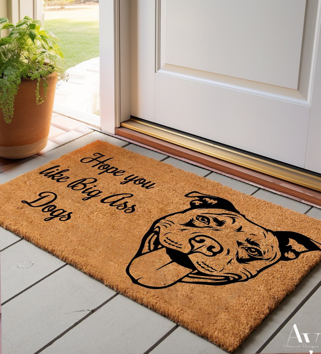 Personalized Dog Doormat Custom Made Welcome Mat for Home Entry Rug for ...