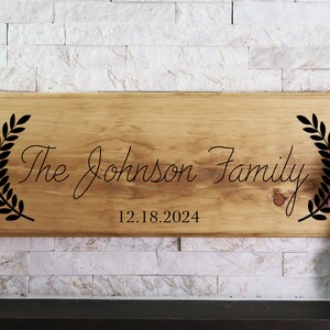 Wood Sign for Home Custom Living Room Décor Wood Signs Personalized ...