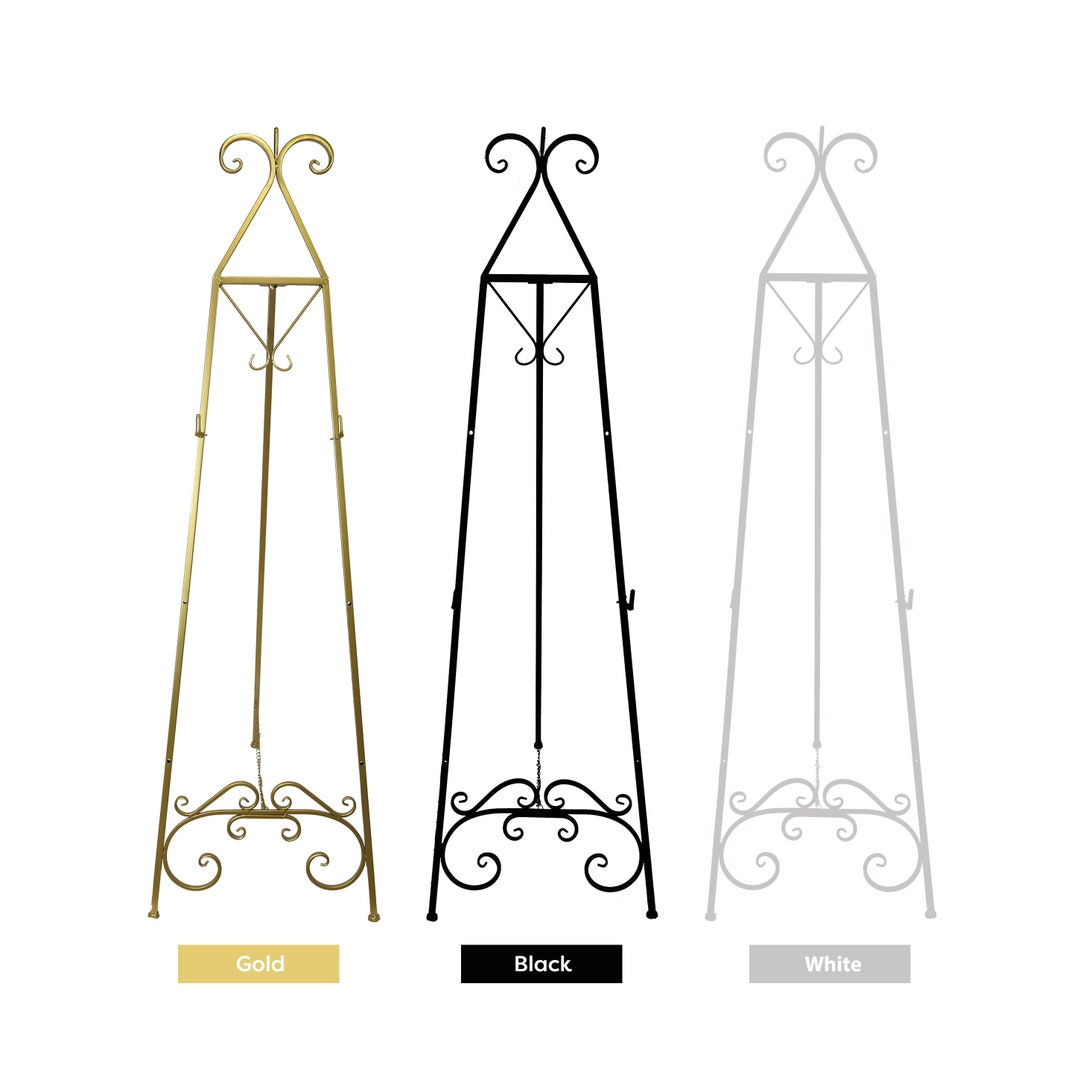 Metal Easel Wedding Sign Stand Floor Easel for Welcome Sign Large Art ...