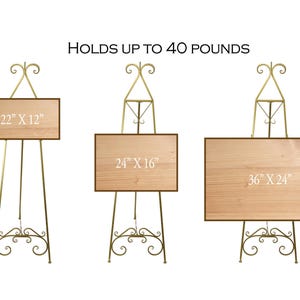 Metal Wedding Easel: 57.8" Event Sign Display Stand - Etsy