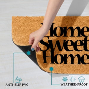 Home Sweet Home Mat Indoor/outdoor Home Mat Customize Door Mat ...