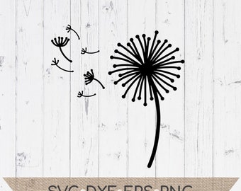 Dandelion svg | Etsy