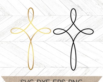 Decorative cross svg | Etsy