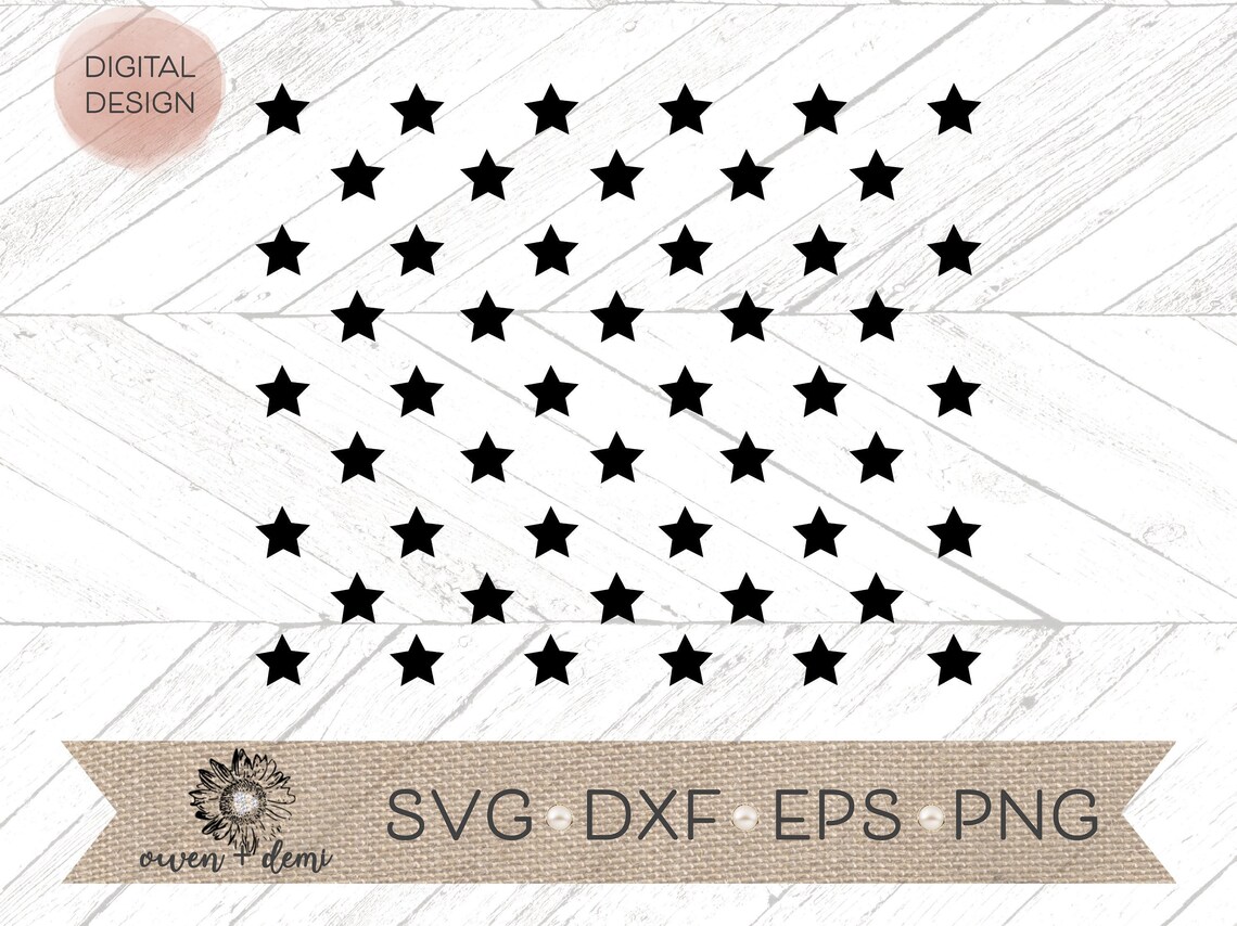 USA Flag Stars Svg 50 Stars Svg Usa Cricut Cut File Usa - Etsy