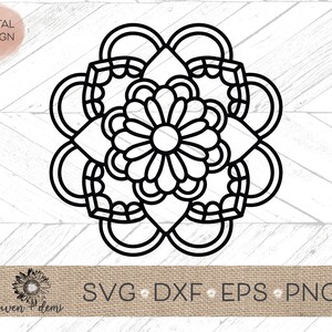 Mandala Svg Simple Mandala Svg Mandala Png Mandala Clip | Etsy
