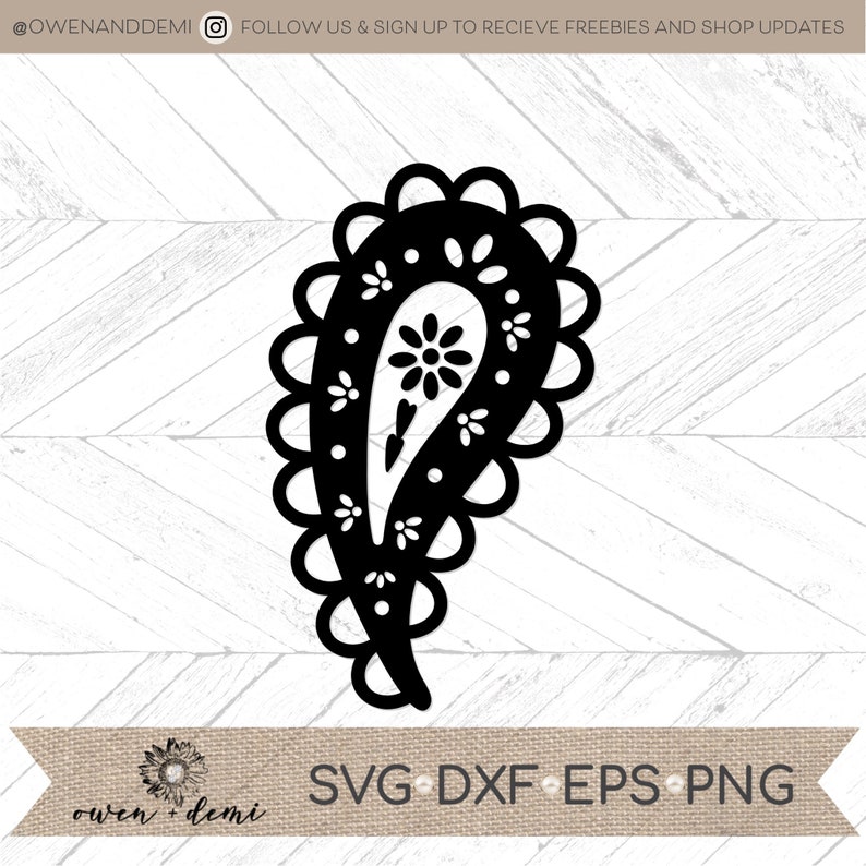 Paisley Bundle Svg Flower Paisley Svg Heart Paisley Svg | Etsy