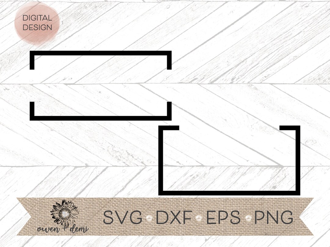 Split Rectangle Svg Split Frame Svg Rectangle Svg Rectangle Cricut Svg ...