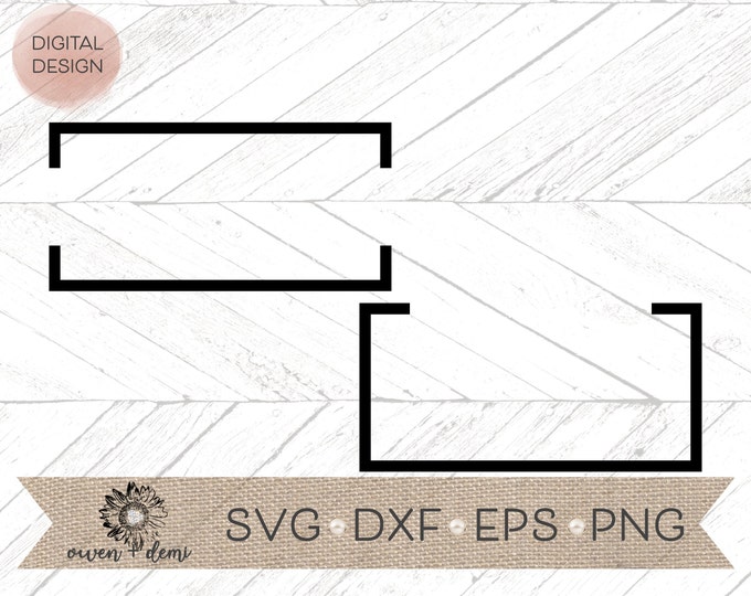 Split Rectangle Svg Split Frame Svg Rectangle Svg - Etsy Canada