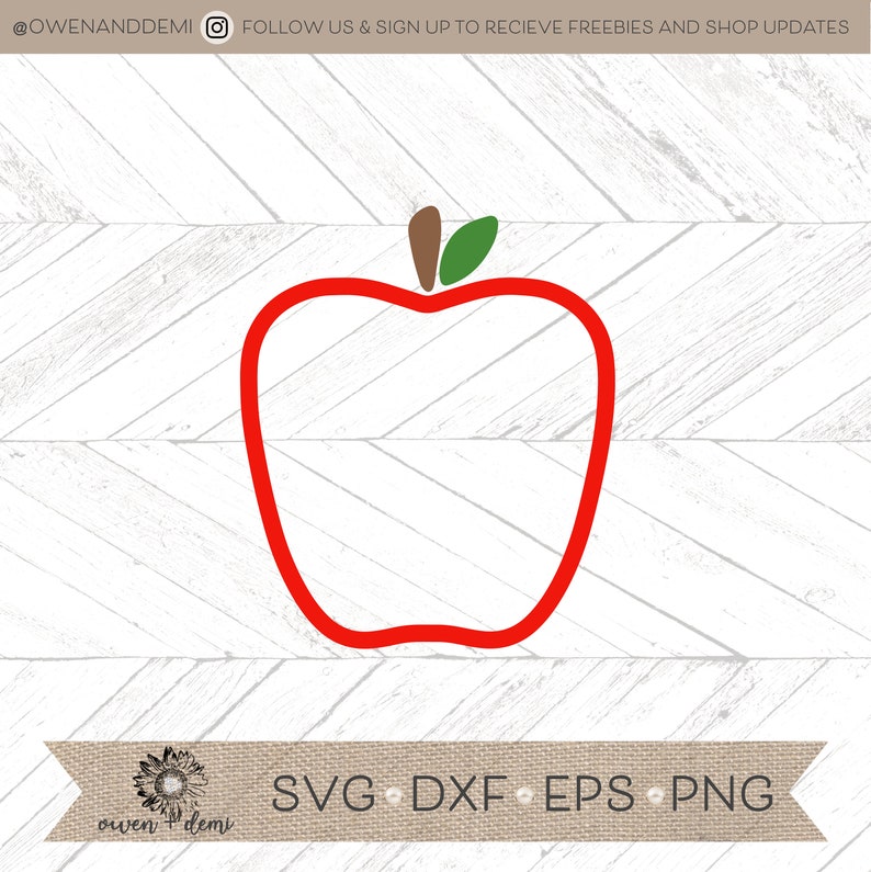 Apple Bundle svg Apple Monogram svg Split Apple Svg | Etsy