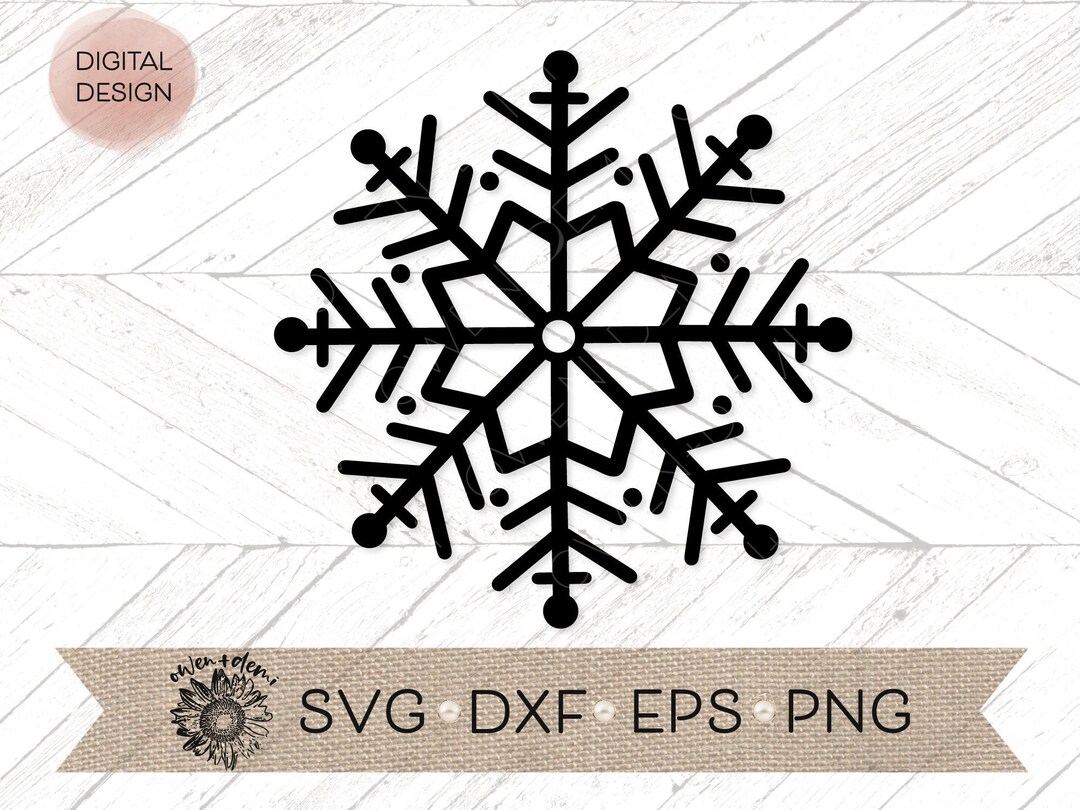 Copo de nieve svg Invierno svg Christmas Cut File - Etsy España