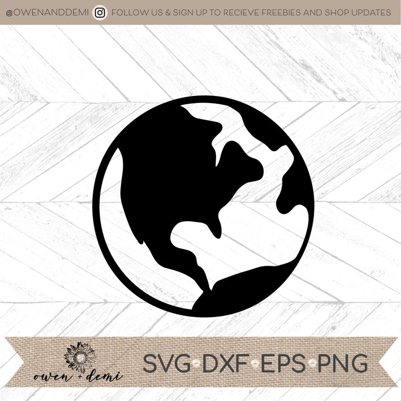 Earth Outline svg Earth dxf png eps Earth cut file | Etsy