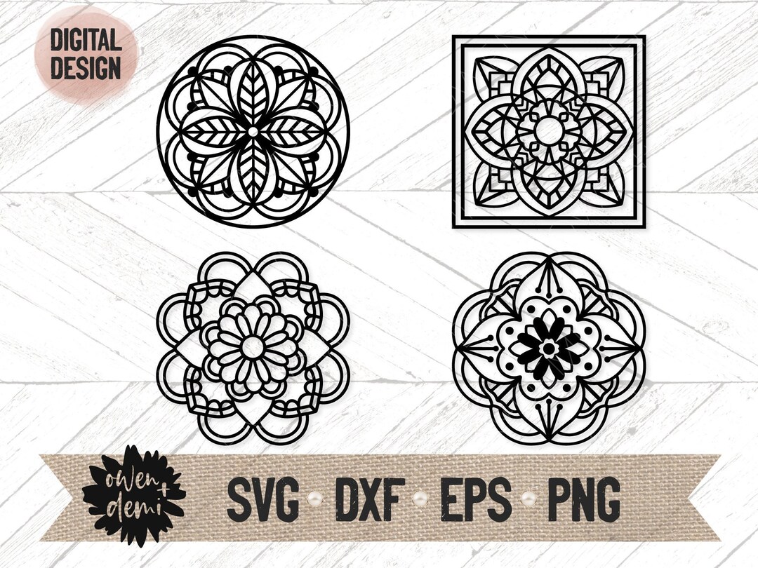 Mandala Svg Mandala Svg Bundle Mandala Png Mandala Clip Art Hand Drawn ...