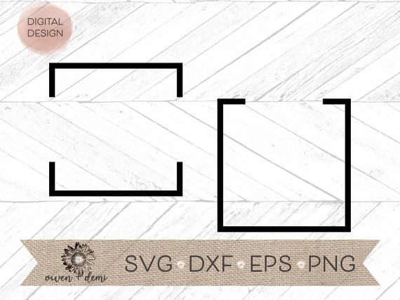 Split Square Svg Split Frame Svg Square Svg Square | Etsy