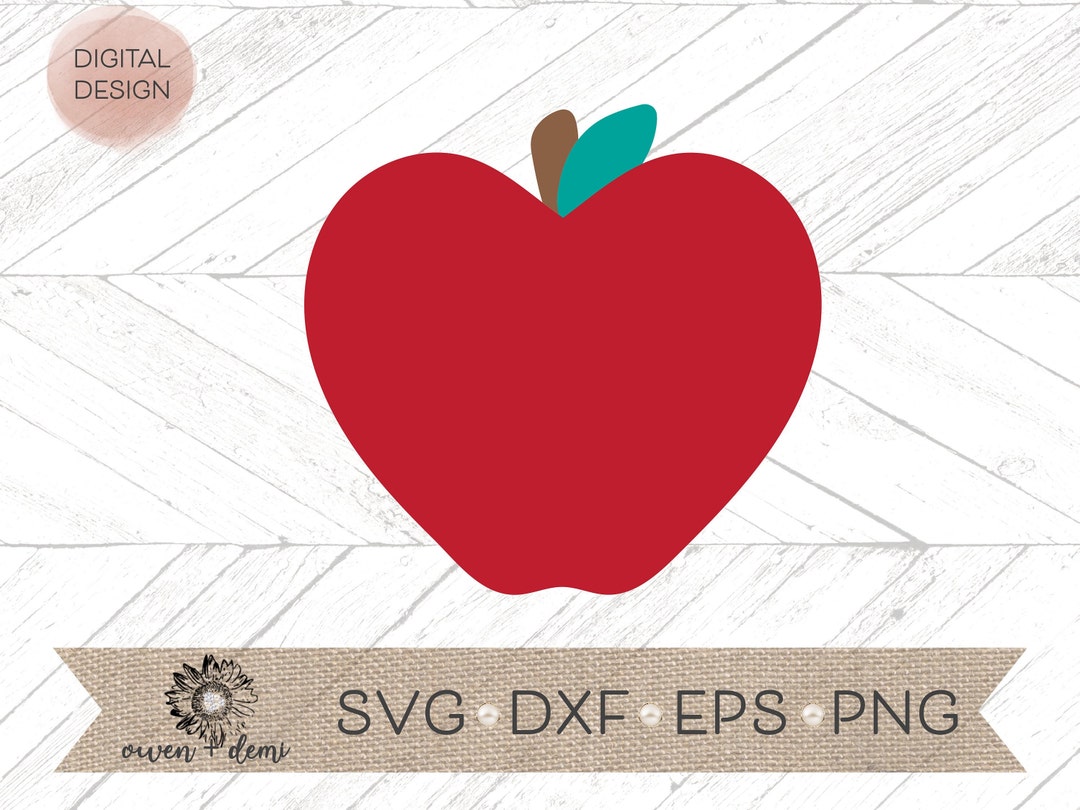 Heart Apple SVG Teacher Svg Apple Svg School Svg Teacher Clip Art ...