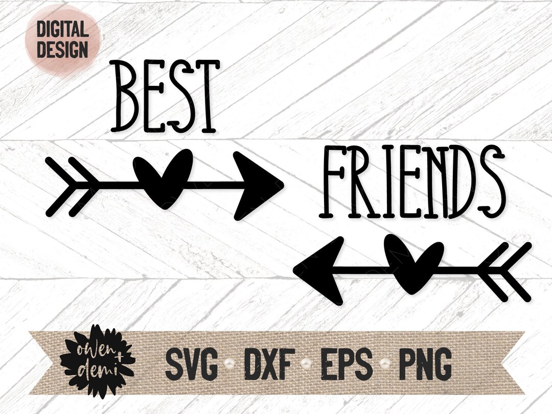 Best Friends Svg Best Friends Cut File Best Friends Svg for Silhouette ...