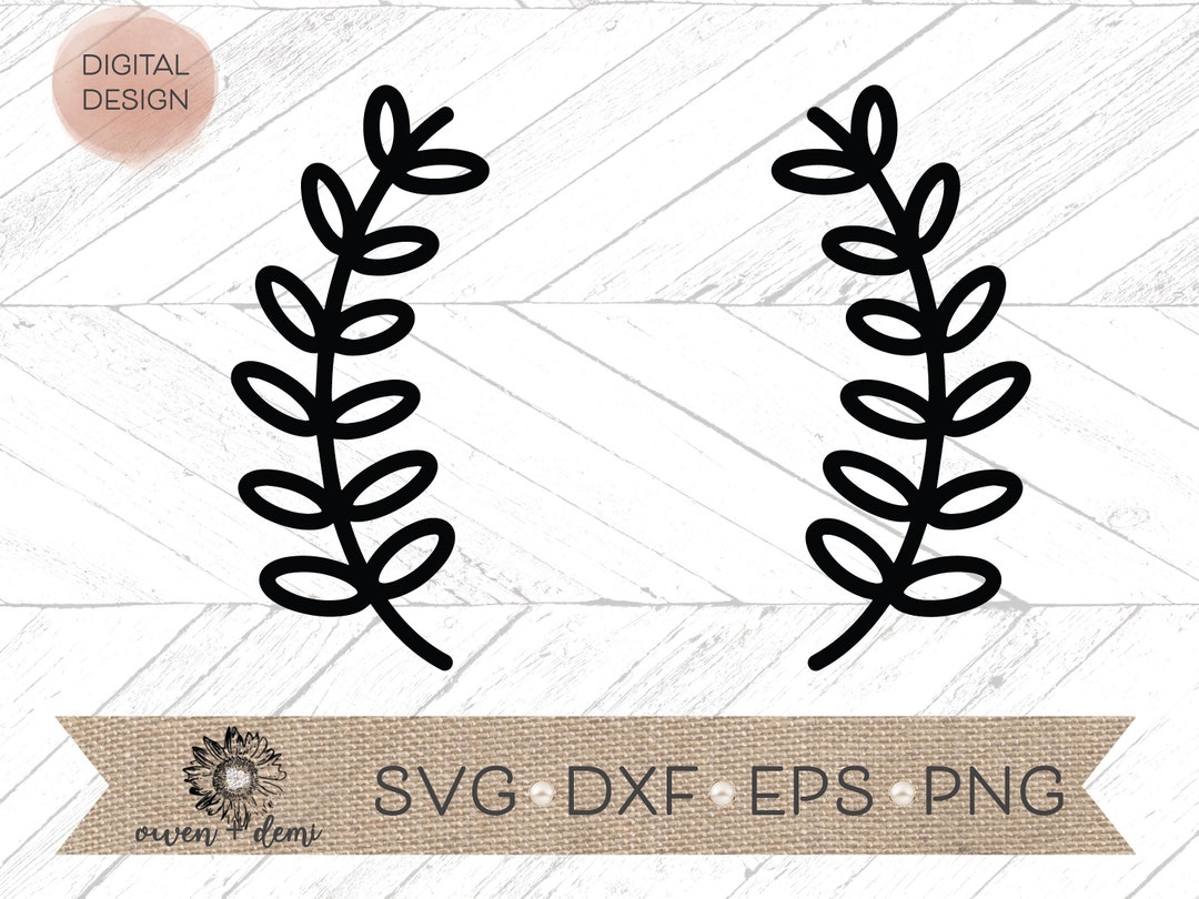 Vine Svg Laurel Vine Wreath Cut File Vine Cricut Cut File Vine ...