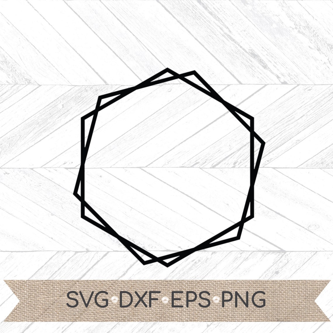 Hexagon Frame Svg Geometric Hexagon Frame Svg Hexagon Svg | Etsy