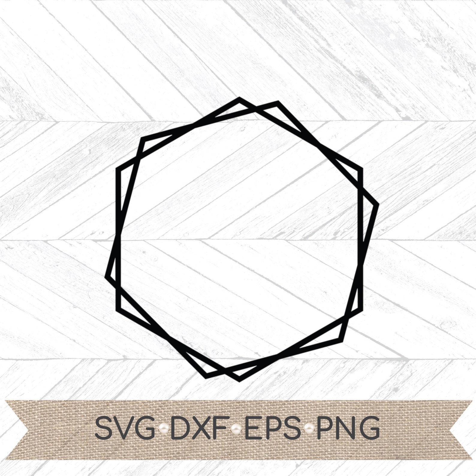 Hexagon Frame Svg Geometric Hexagon Frame Svg Hexagon Svg | Etsy