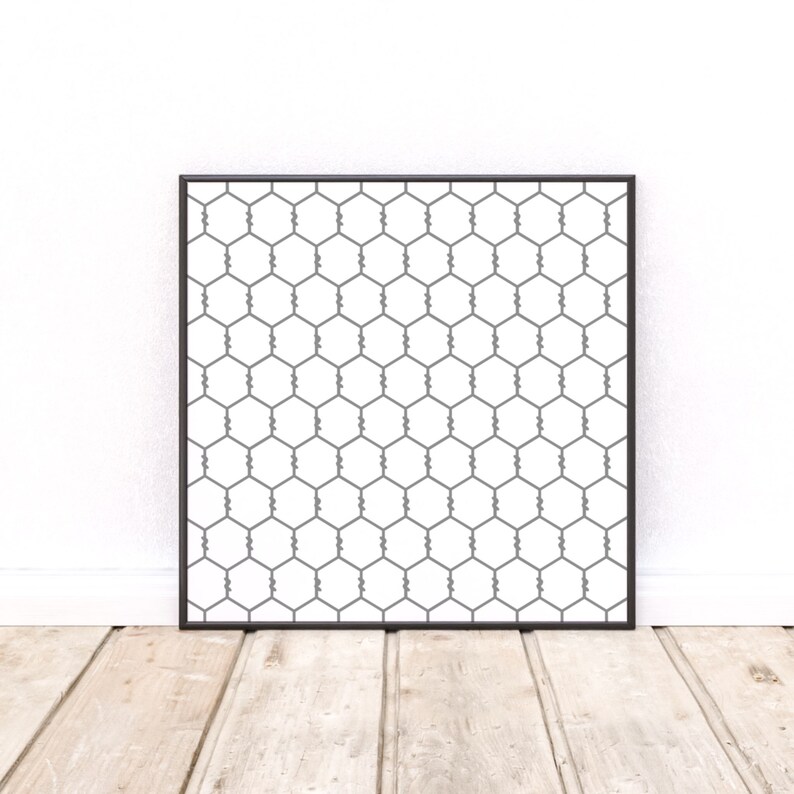 Chicken Wire Svg Square Chicken Wire Svg Chicken Wire Cut - Etsy Finland