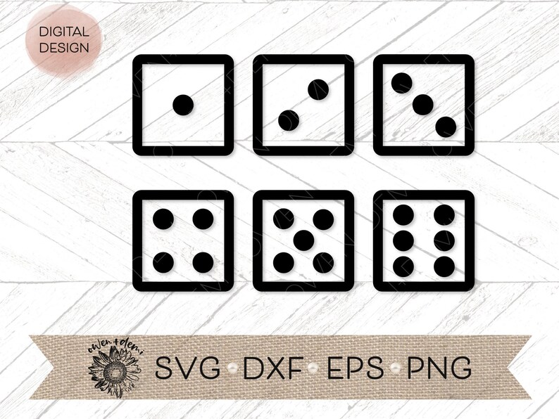 Dice Svg Dice Svg Bundle Dice Cricut Cut File Dice - Etsy