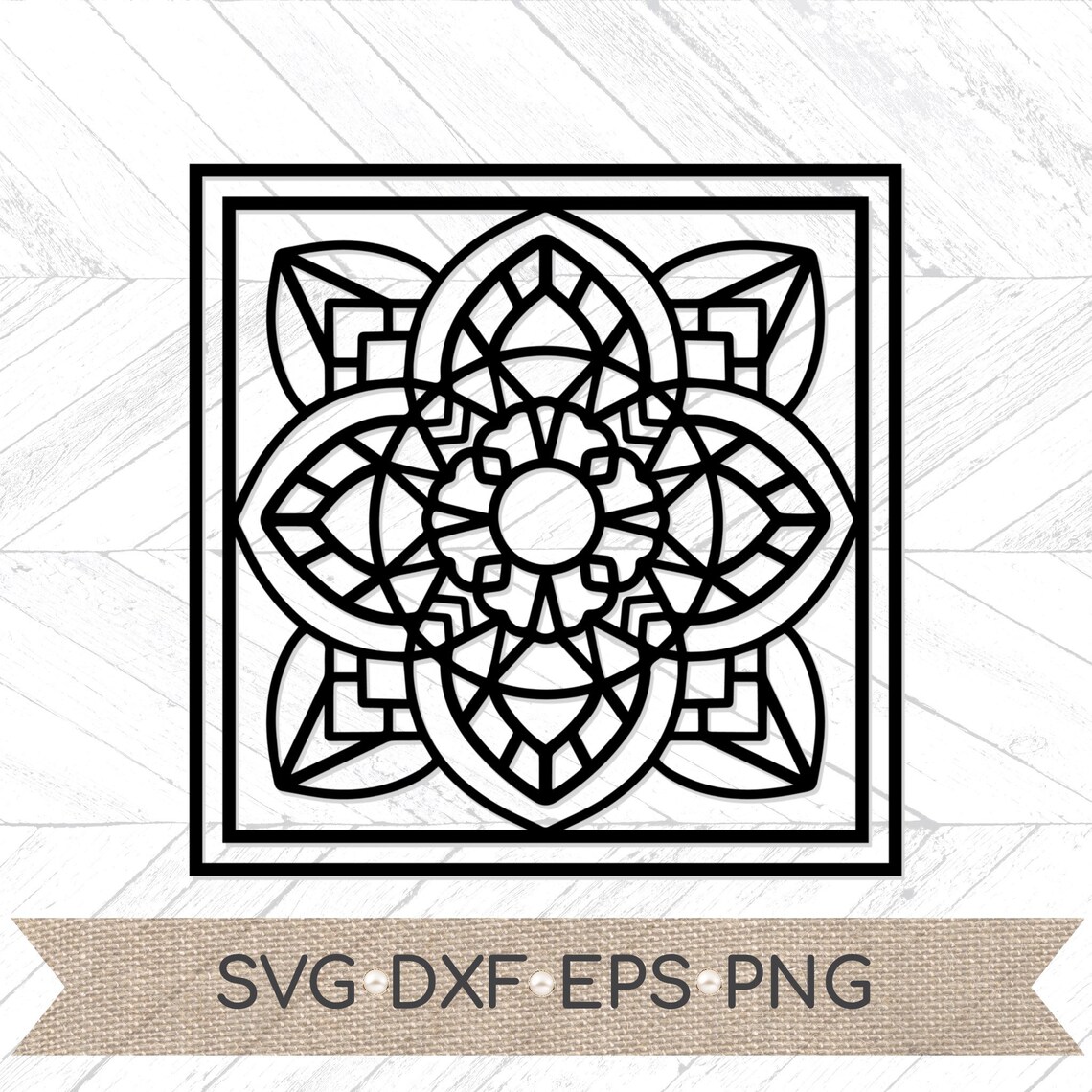 Mandala Svg Square Mandala Svg Mandala Png Mandala Clip | Etsy