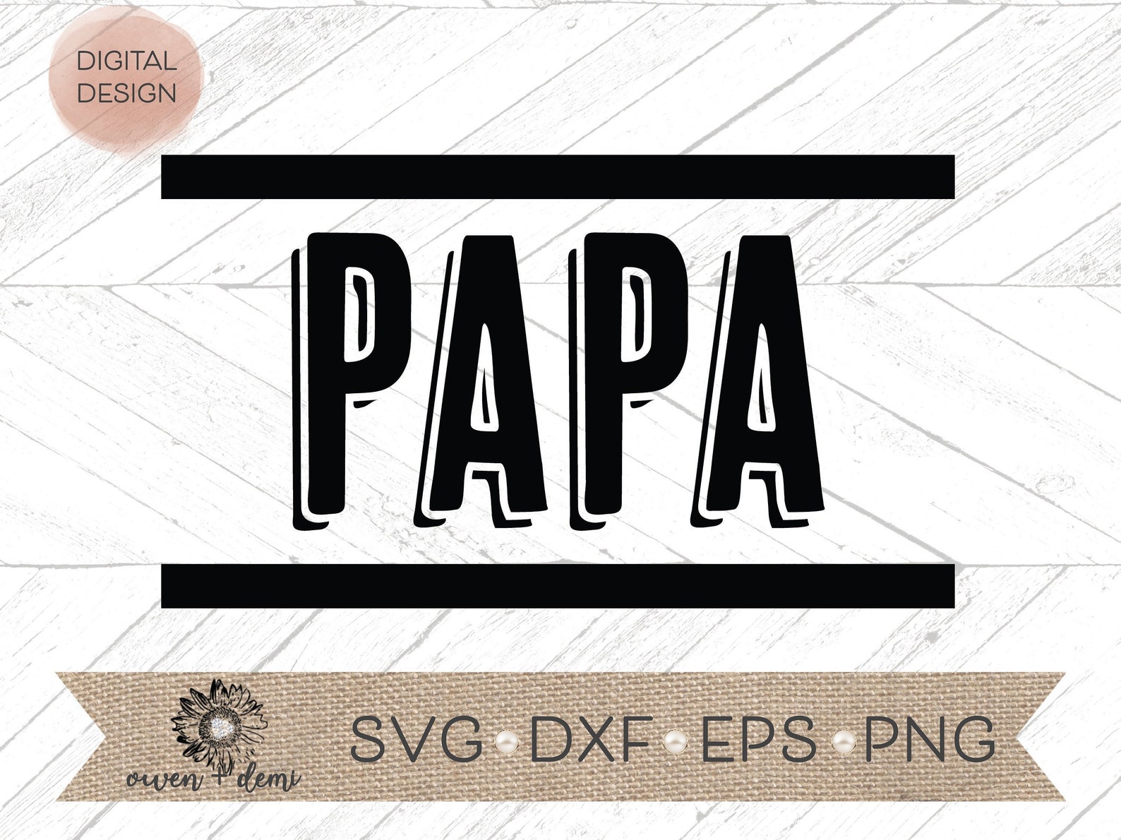 Papa Svg Papa Cricut Cut File Papa Silhouette Cut File Fathers Day Svg ...