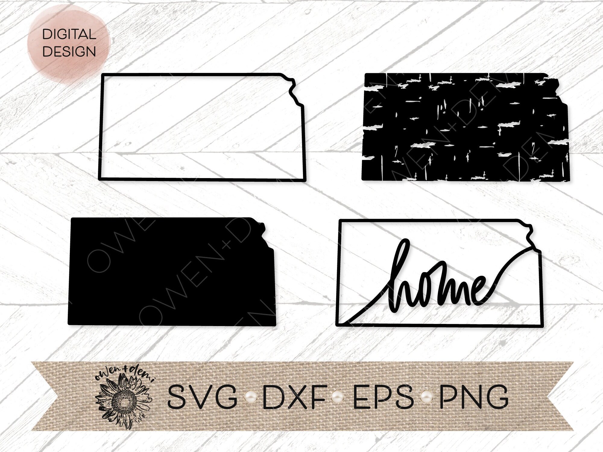 Kansas Svg Kansas Outline Svg State Svg Kansas Clipart - Etsy UK