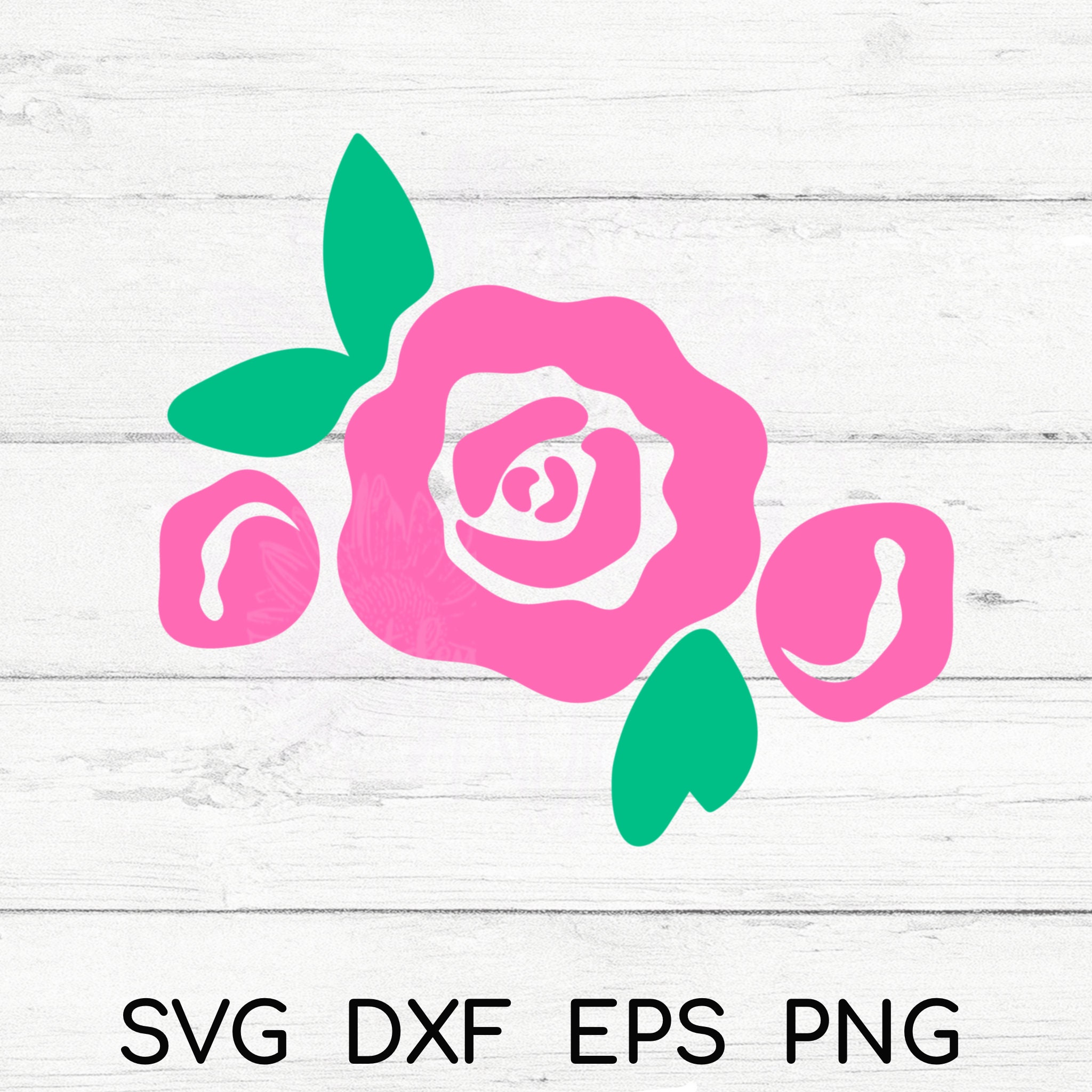 Rose svg Rose and buds svg rose svg for cricut rose svg | Etsy