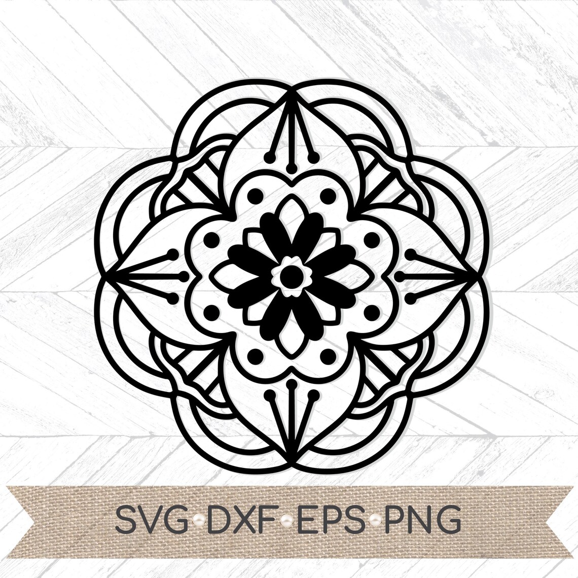 Mandala svg floral mandala svg mandala png mandala clip | Etsy